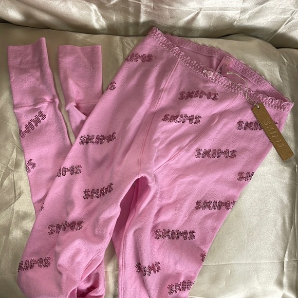 SKIMS | Intimates & Sleepwear | Skims Rhinestone Logo Pointelle Legging ...